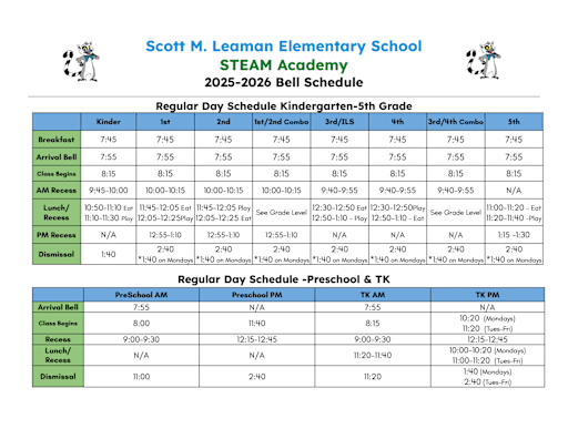 naumann elementary bell schedule