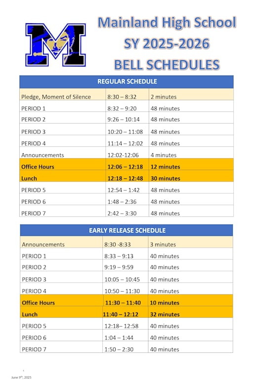 Beyer High School Class Schedule