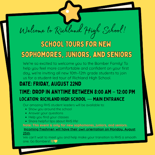 High School New Student Orientation Flyer