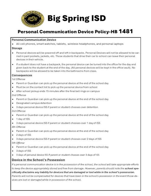 parent communication policy