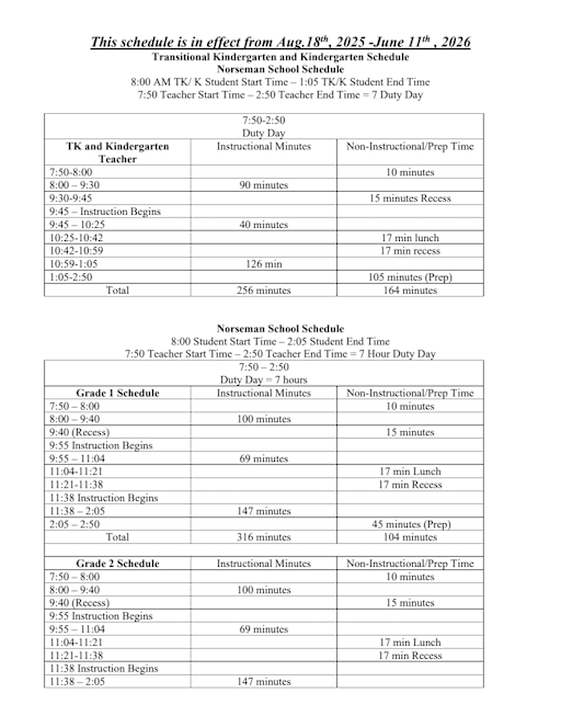 naumann elementary bell schedule