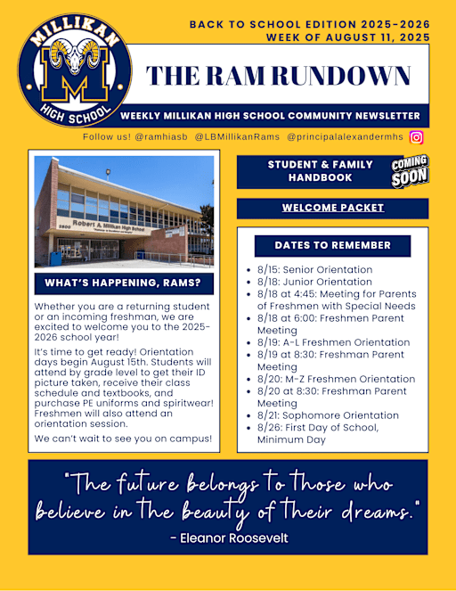 robert millikan high school