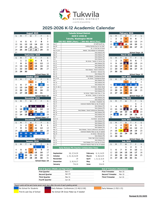 high school session dates