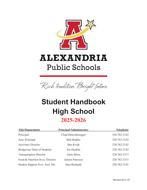 Alexandria High School Logo
