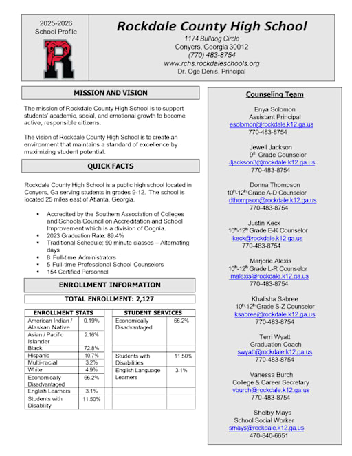 graded school profile