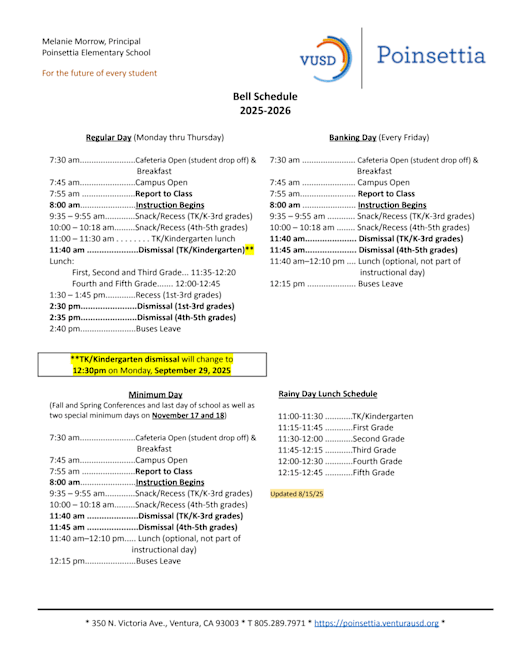 naumann elementary bell schedule