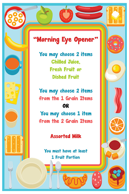 elementary school breakfast items