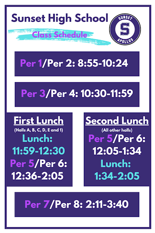 high school session dates