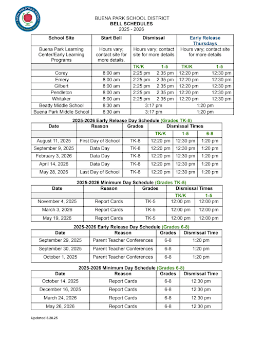 naumann elementary bell schedule