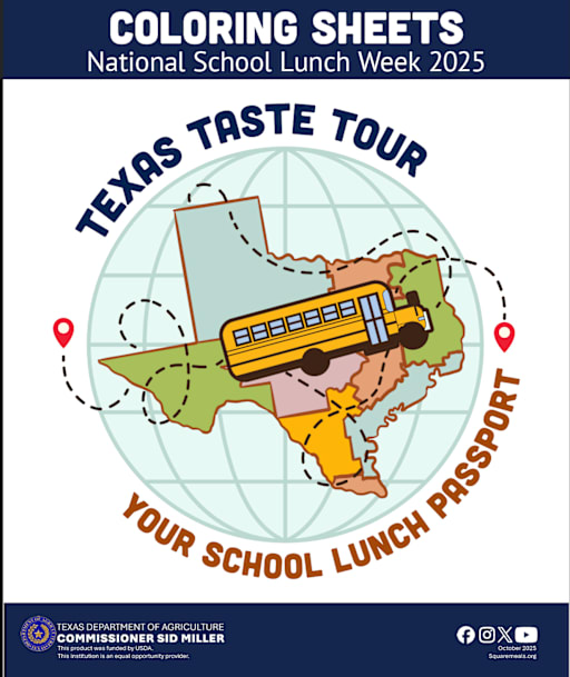 national school lunch week coloring pages