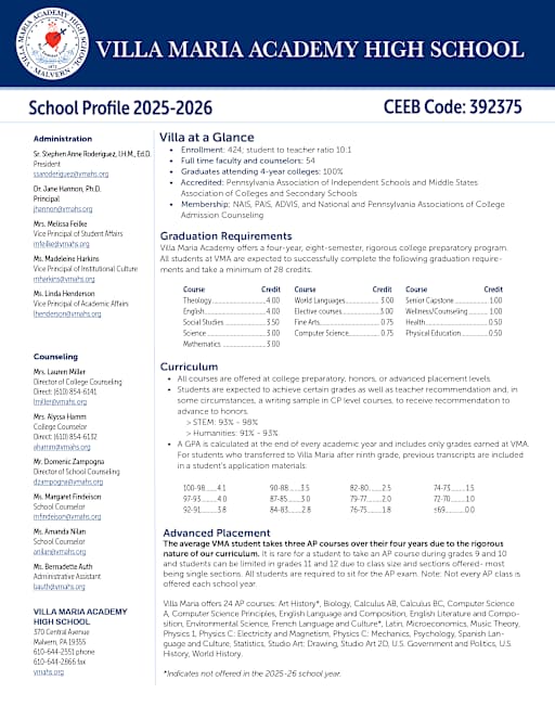 graded school profile