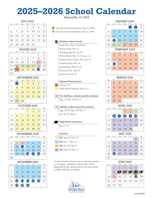 vec calendar