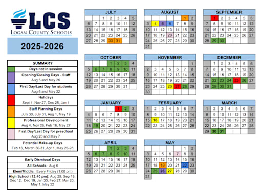 lrgs calendar