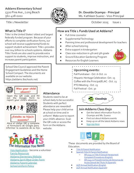jane addams schedule