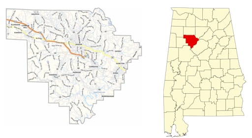 Walker County Alabama Tax Map