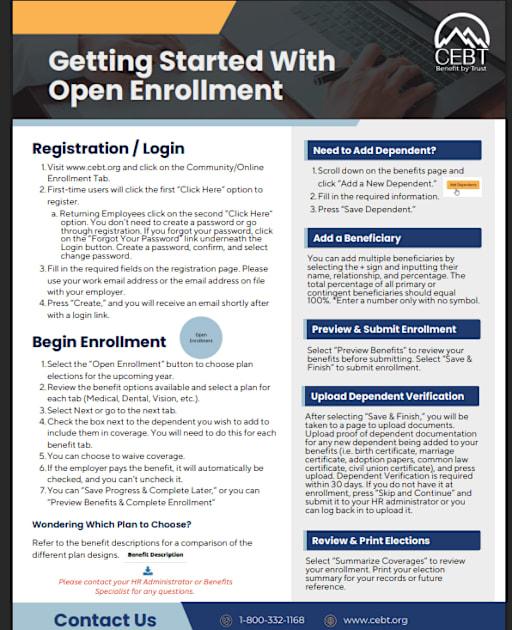open enrollment information
