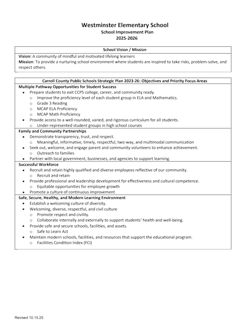 school plan examples