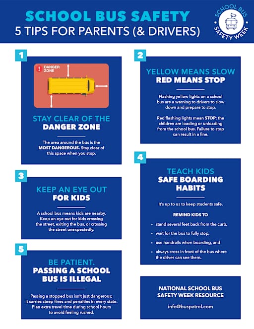 school bus safety tips