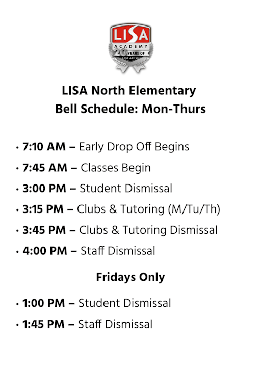 lisa schedule
