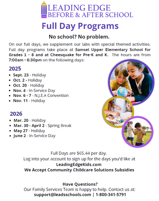 edge elementary school hours