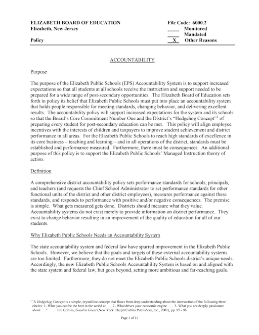 elizabeth nj district code