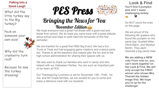 elementary school newspaper