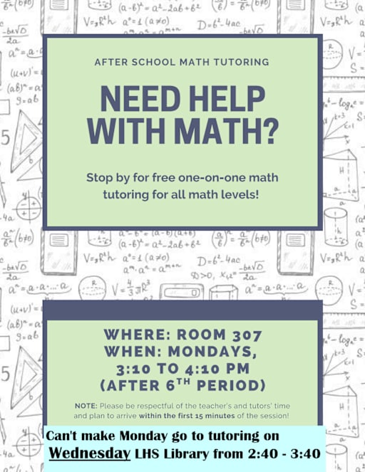 math tutoring flyer
