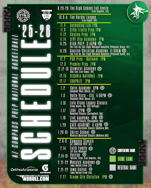 border league schedule