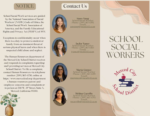 school social work description