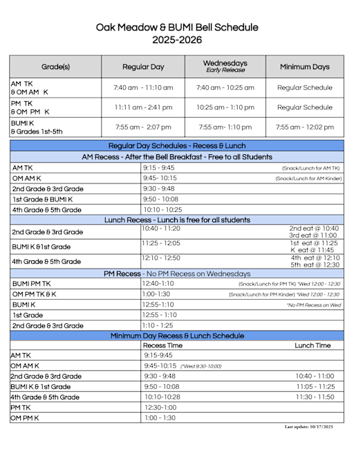 naumann elementary bell schedule