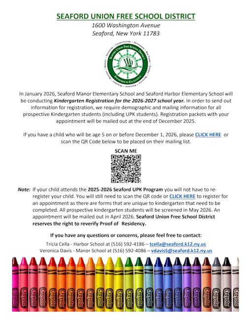 school registration list