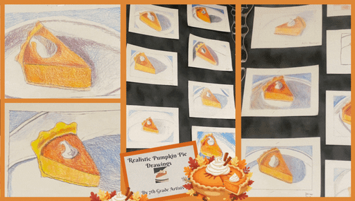 pie drawing realistic