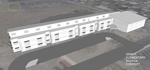 elementary school building drawing