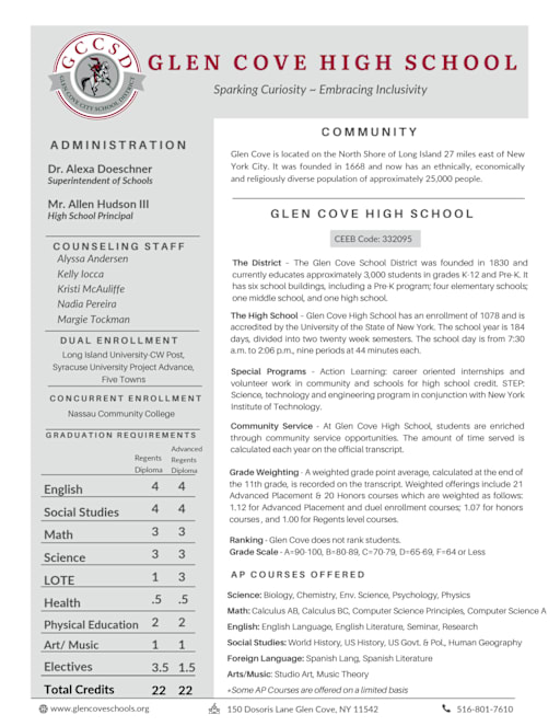 high school student description