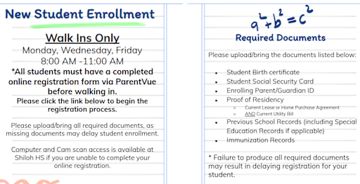 school registration status