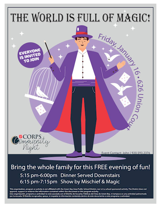 community event poster