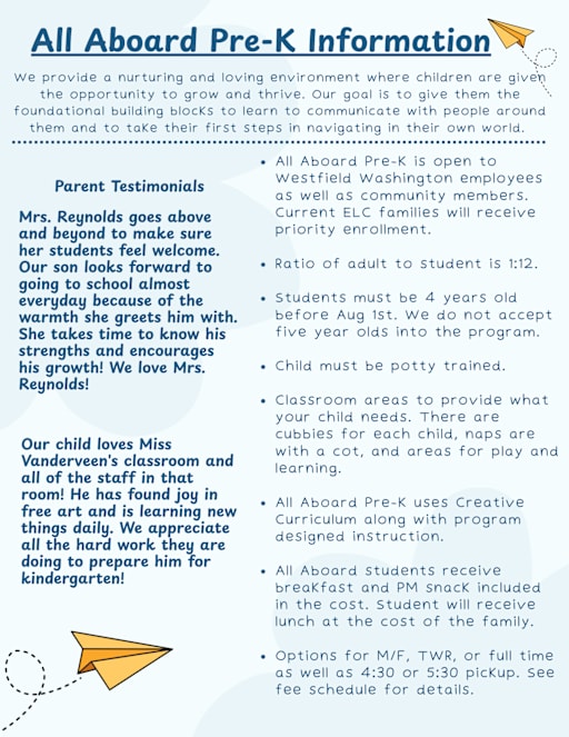 westfield pre school