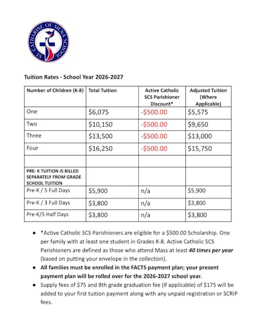 graded school tuition