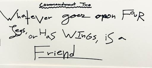 animal farm changing commandments