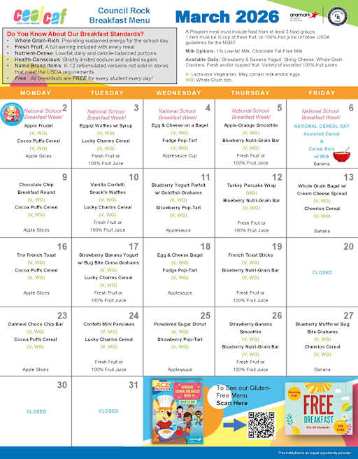 Elementary School Lunch Menu Elementary Menus Regional School