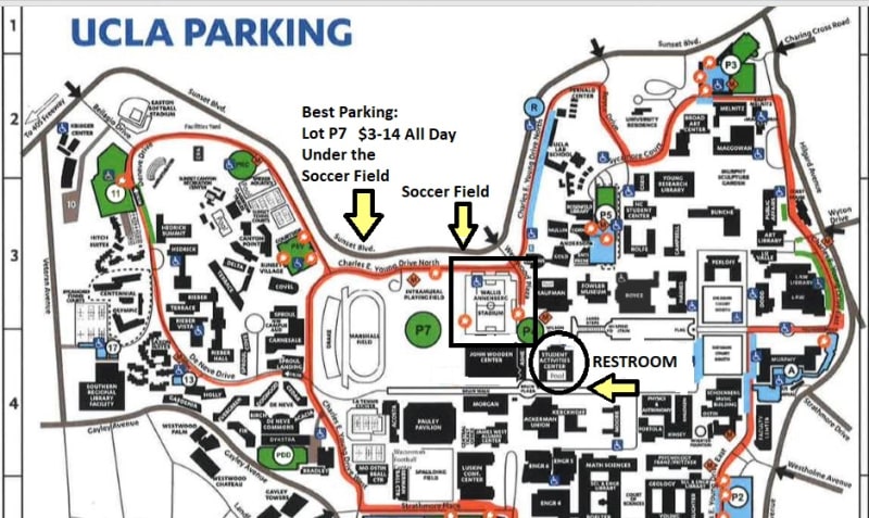 Ucla Campus Map Parking Rose Bowl Stadium Seating Chart | Seating