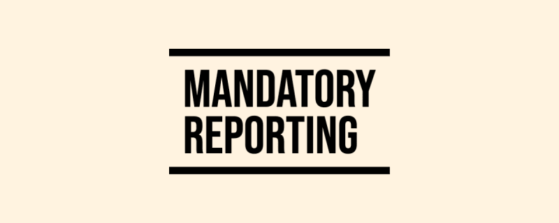 mandatory reporting icon