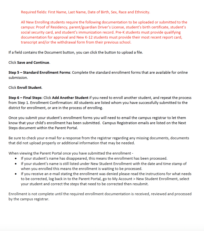 Student Registration - Poteet Independent School District