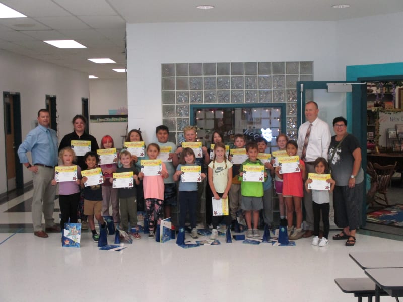 elementary school students called