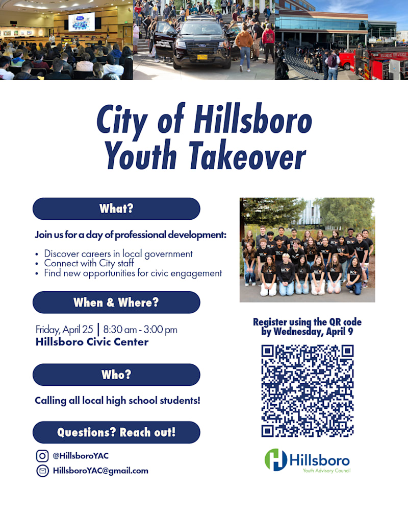 City of Hillsboro Youth Takeover | Post Details