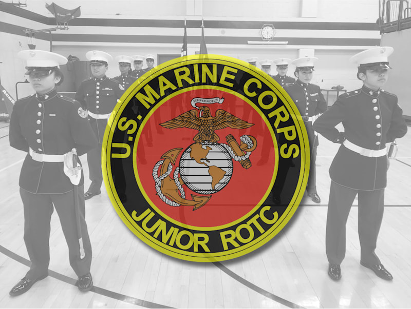 Mcjrotc Logo MCJROTC Chevron Black – Mil Bar