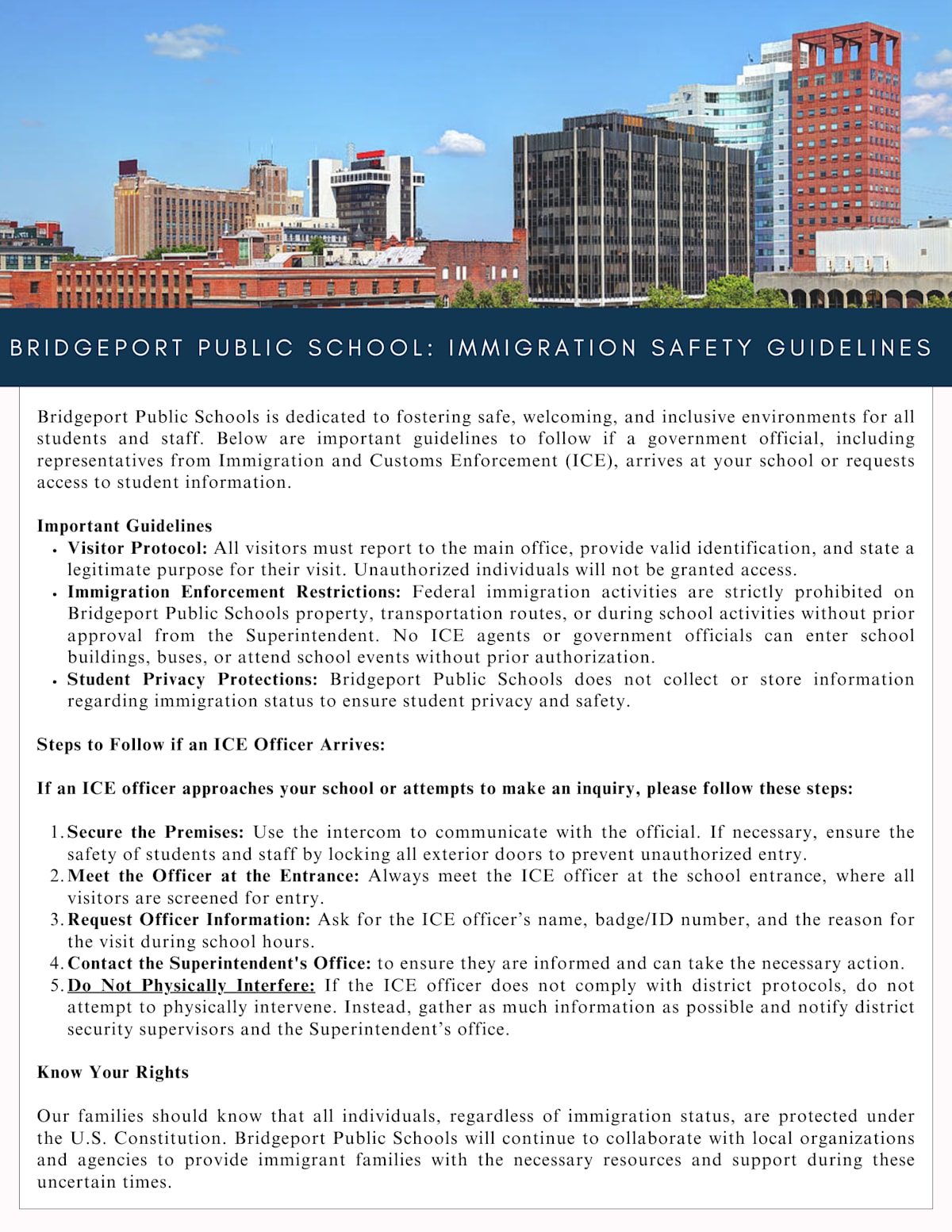 What to do if ICE Visits Your School: Sample Policies and Guidance from ...