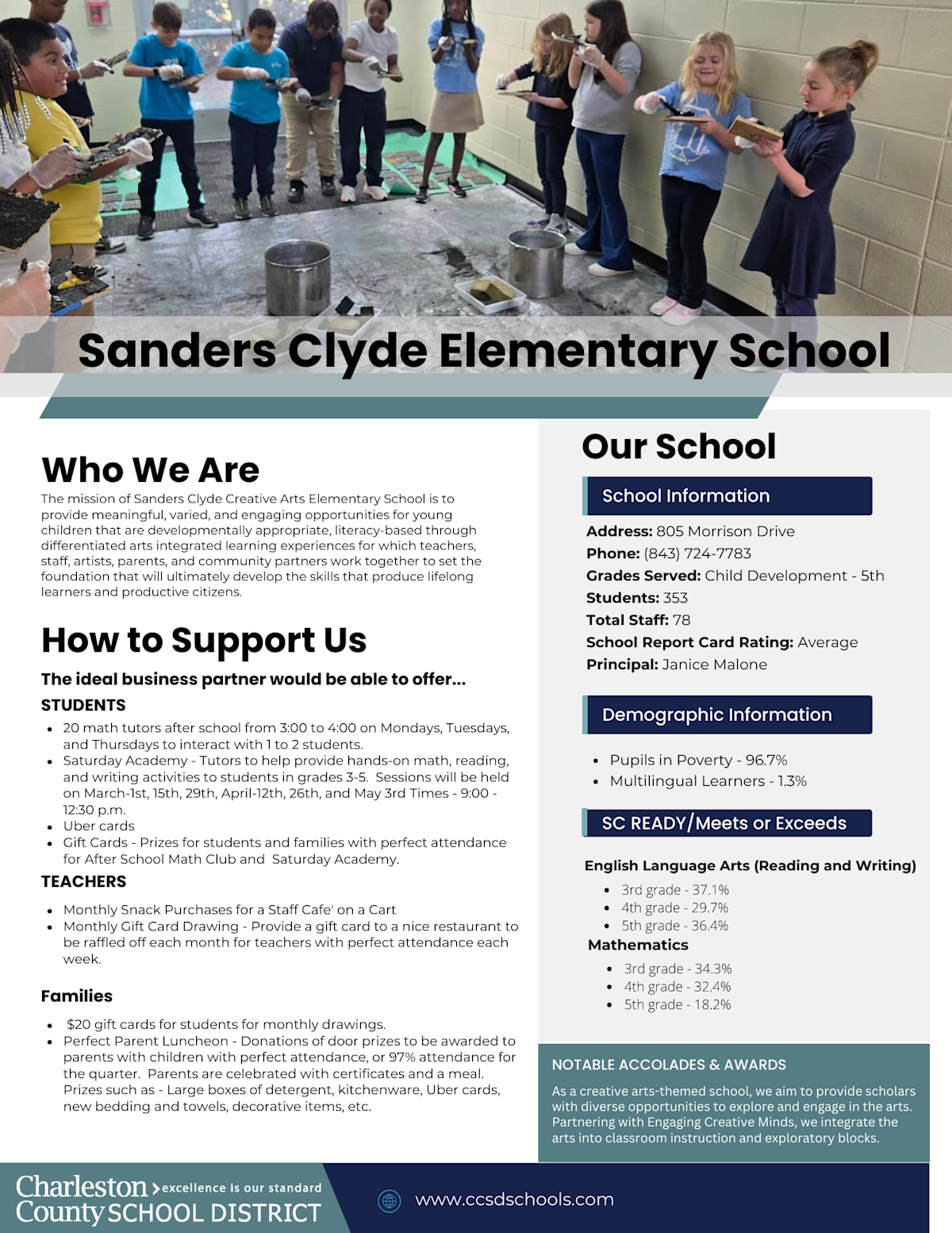 Home - Sanders Clyde Creative Arts Elementary School
