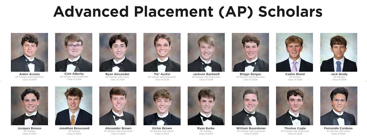 Nationally Recognized and AP Scholars - Catholic High School