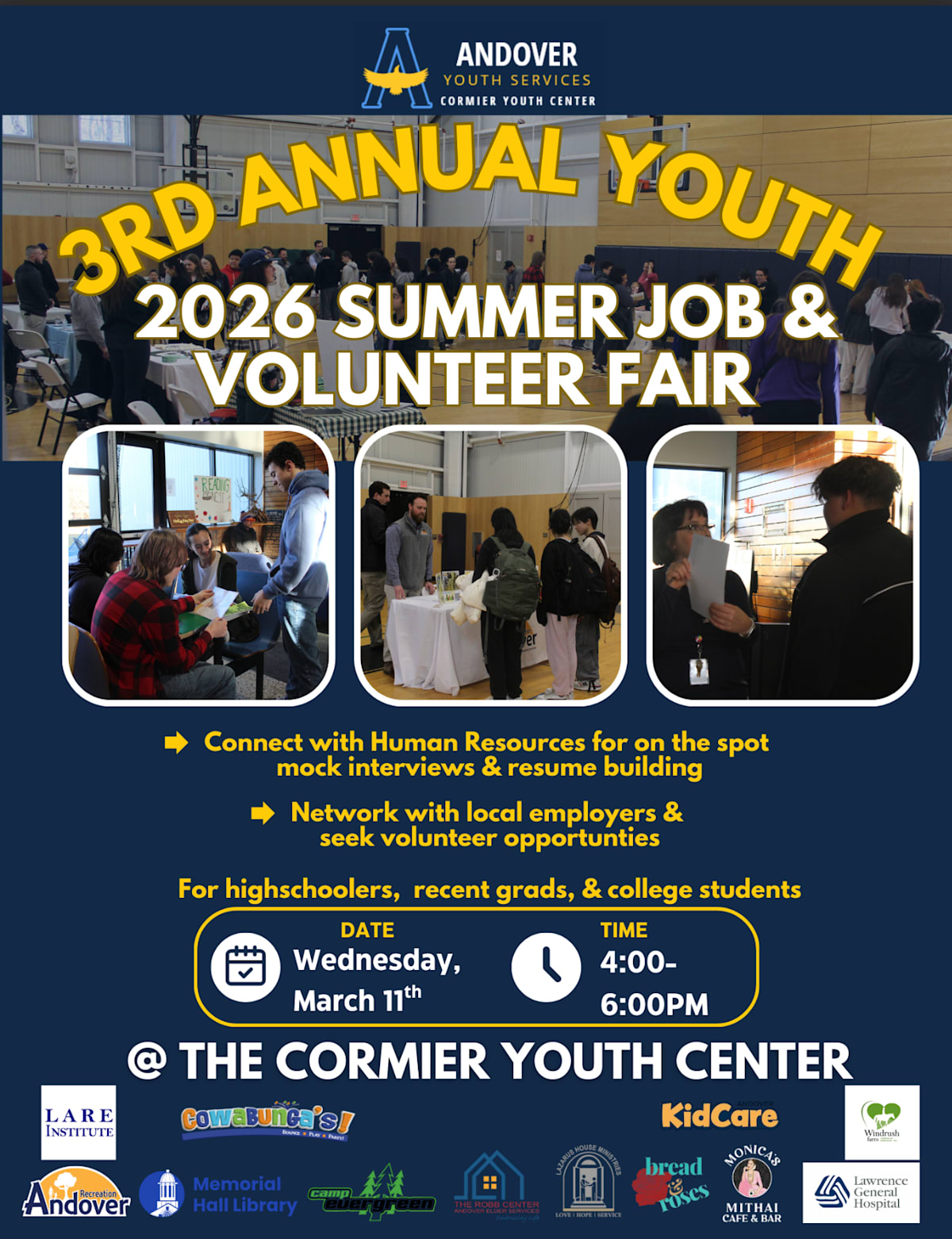 Student Jobs & Volunteer - North Andover High School